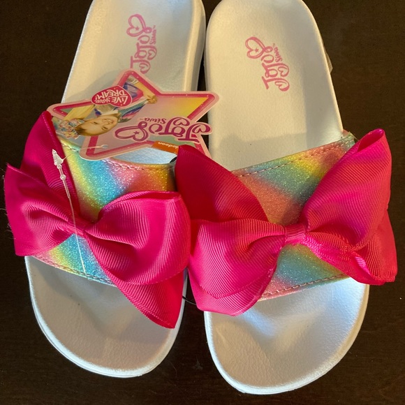 JoJo Siwa | Shoes | Jojo Siwa Girls Studded Open Toe Slide Sandals ...
